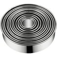 Stainless Steel Round Cookie Biscuit Cutter Set, 12 Count - Walmart.com
