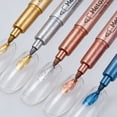 36 Pack Premium Metallic Markers Set, Dual Tip Paint Pens, Acrylic ...