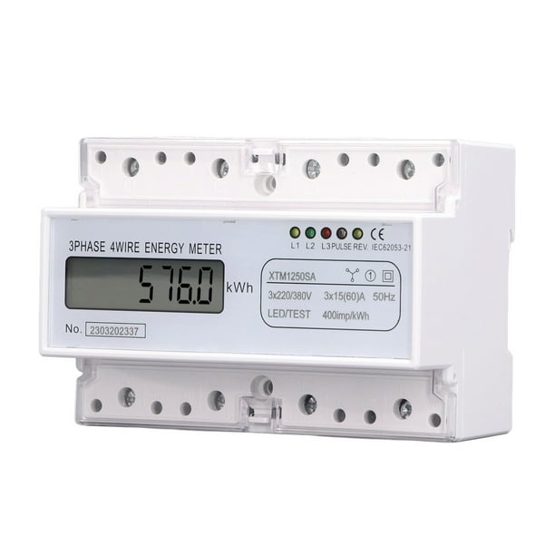 Kwh Wattmeter Power Consumption Energy Meter,Energy Meter 3 Phase Phase ...