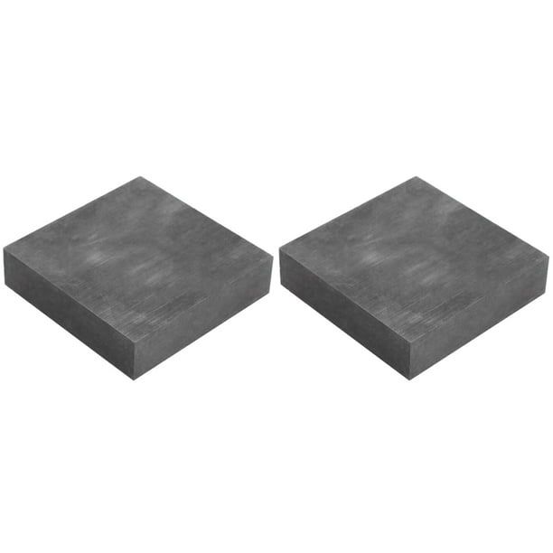 2X Graphite Block Sheet Plate High Density Fine Grain 4X4X1 Inch ...
