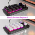 12 Key Keyboard Custom Shortcuts RGB Programmable Keys C1 Bluetooth ...