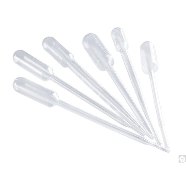 4 ml Narrow Stem Short LDPE Transfer Pipet 85 mm, 500 Dispenser Box, 10 ...