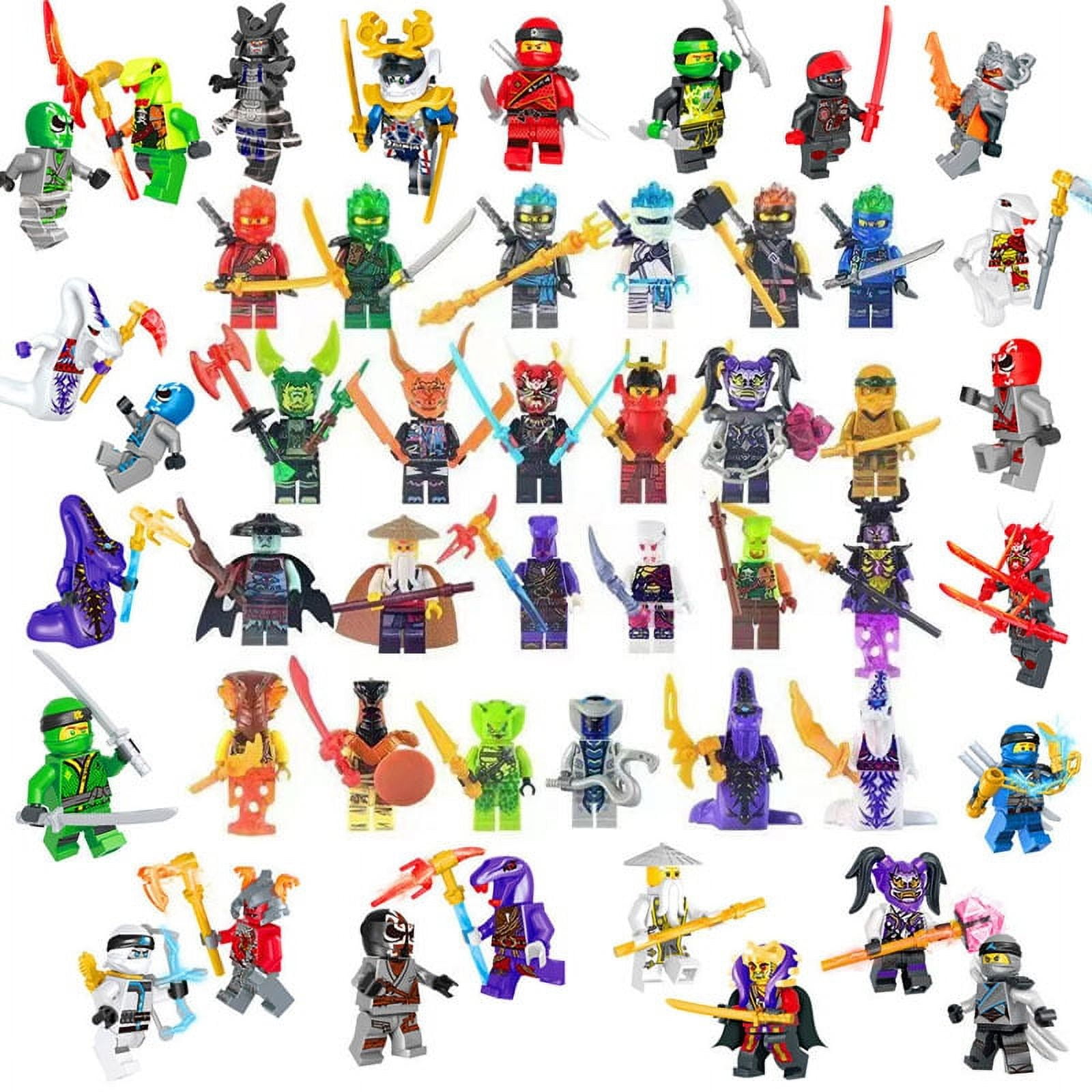 Bloques de construcción ninja, trajes, partículas pequeñas, muñecas ...