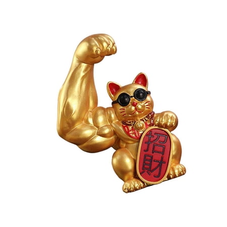 Lucky Cat Giant Arm Figurine Gift Decoration Showpiece Feng Giant Arm ...
