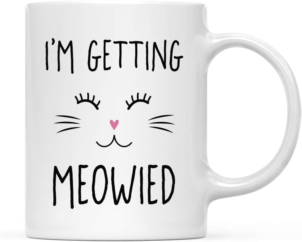 Koyal Wholesale Coffee Mug Gift, I'm Getting Meowied, Cat Graphic ...
