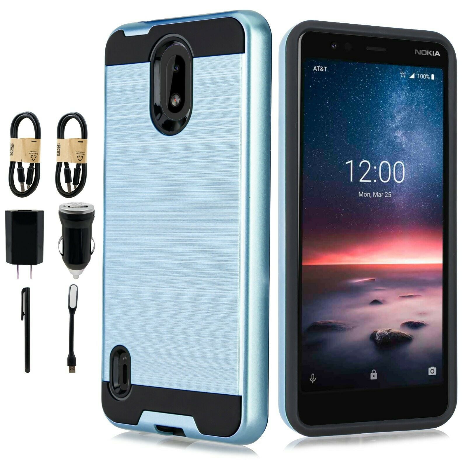 Value Pack Cables Chargers + for Nokia 3.1A (AT&T), 3.1 C (Cricket ...