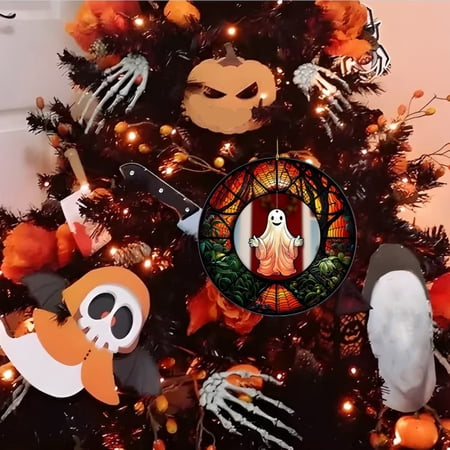 matoen All Saints' Day Enjoyment Ghost Hanging Decorations, Halloween ...