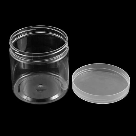 Home Plastic Cylinder Shaped Transparent Food Storage Box Container ...