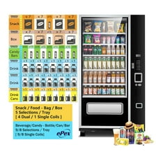 KFFKFF Chilled Dual-Purpose Vending Machine, 36 Compartments Commercial ...