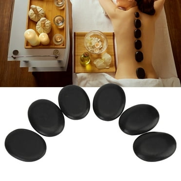 Sivan Health 8-Piece Therapeutic Black Basalt Hot Stone Massage Kit for ...