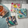 Thirstystone "Floral Birds" 4-Pack Assorted Tumbled Tile Coasters ...