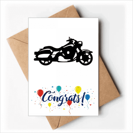 Motorcycle Mechanical Outline Pattern Wedding Cards Congratulations ...