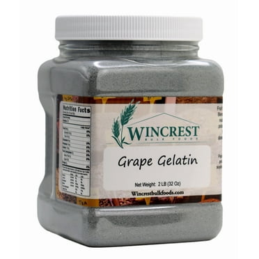 WinCrest Black Raspberry Gelatin - Sweet, Juicy Flavor, 2 Lb Tub, Makes ...