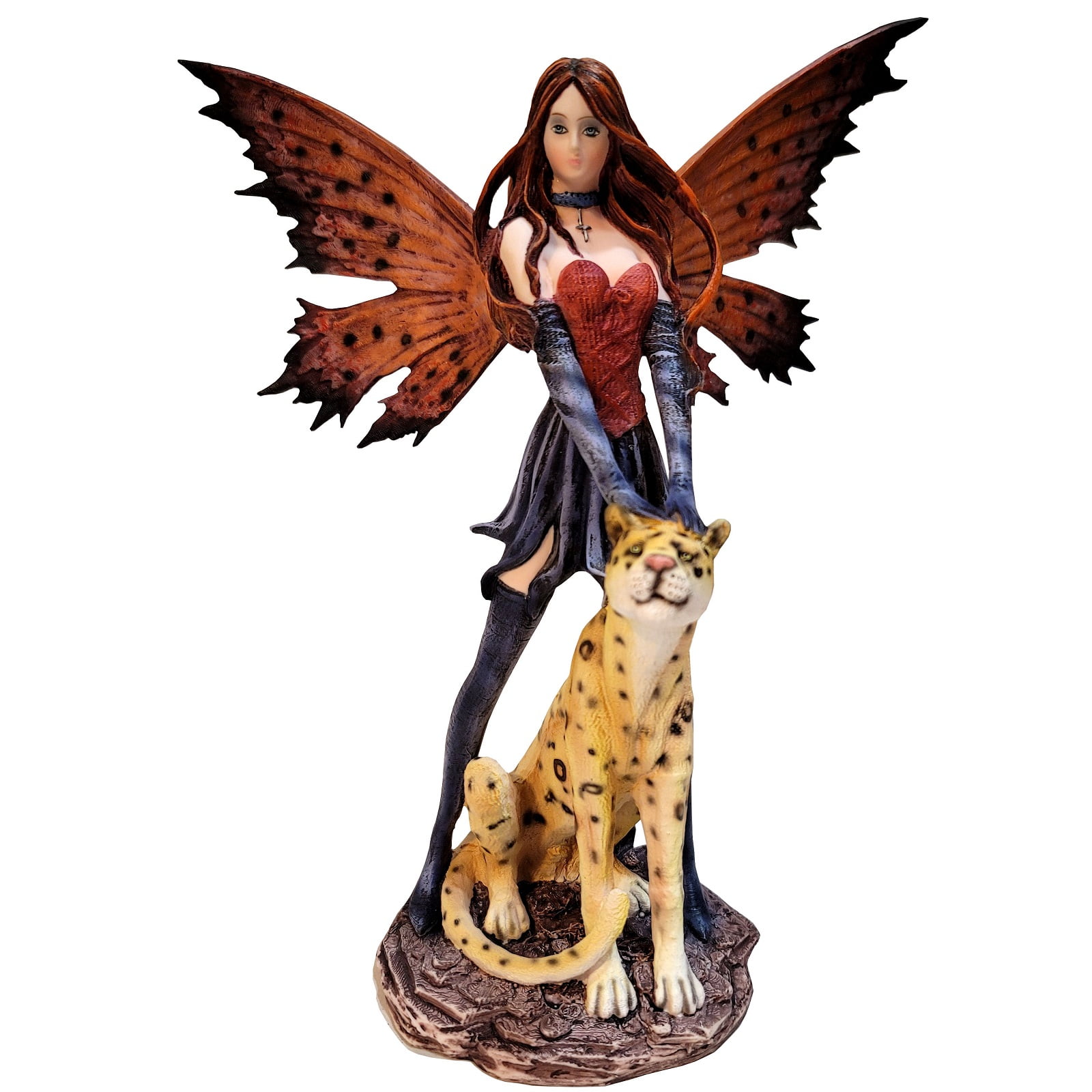 Fairy with Leopard Figurine - Walmart.com