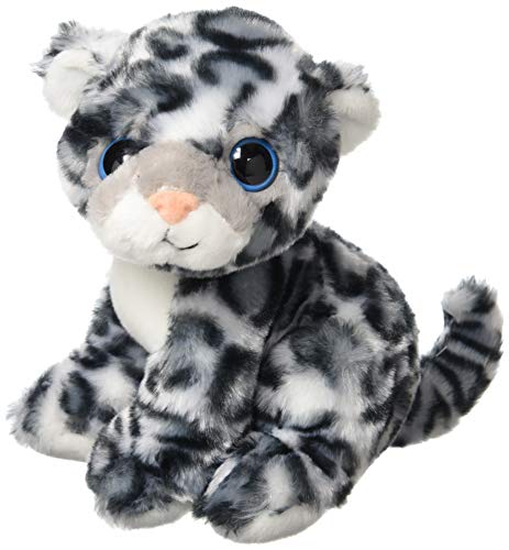 9" Sitting Snow Leopard with Big Eyes Plush Stuffed Animal Toy by ...