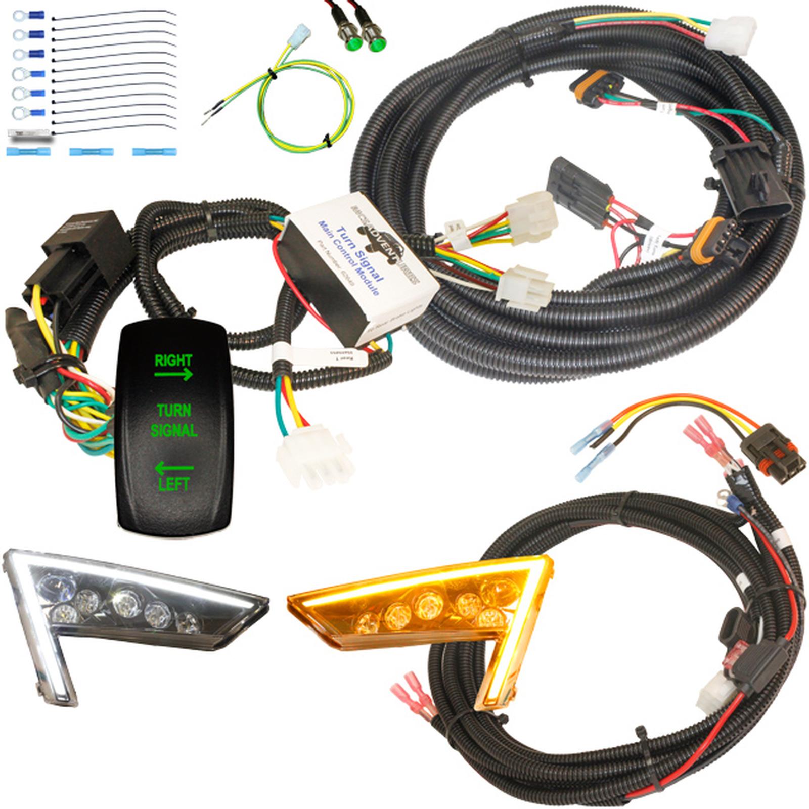 MCSADVENTURES Green Vertical Rocker Turn Signal Kit for Pro XP with ...