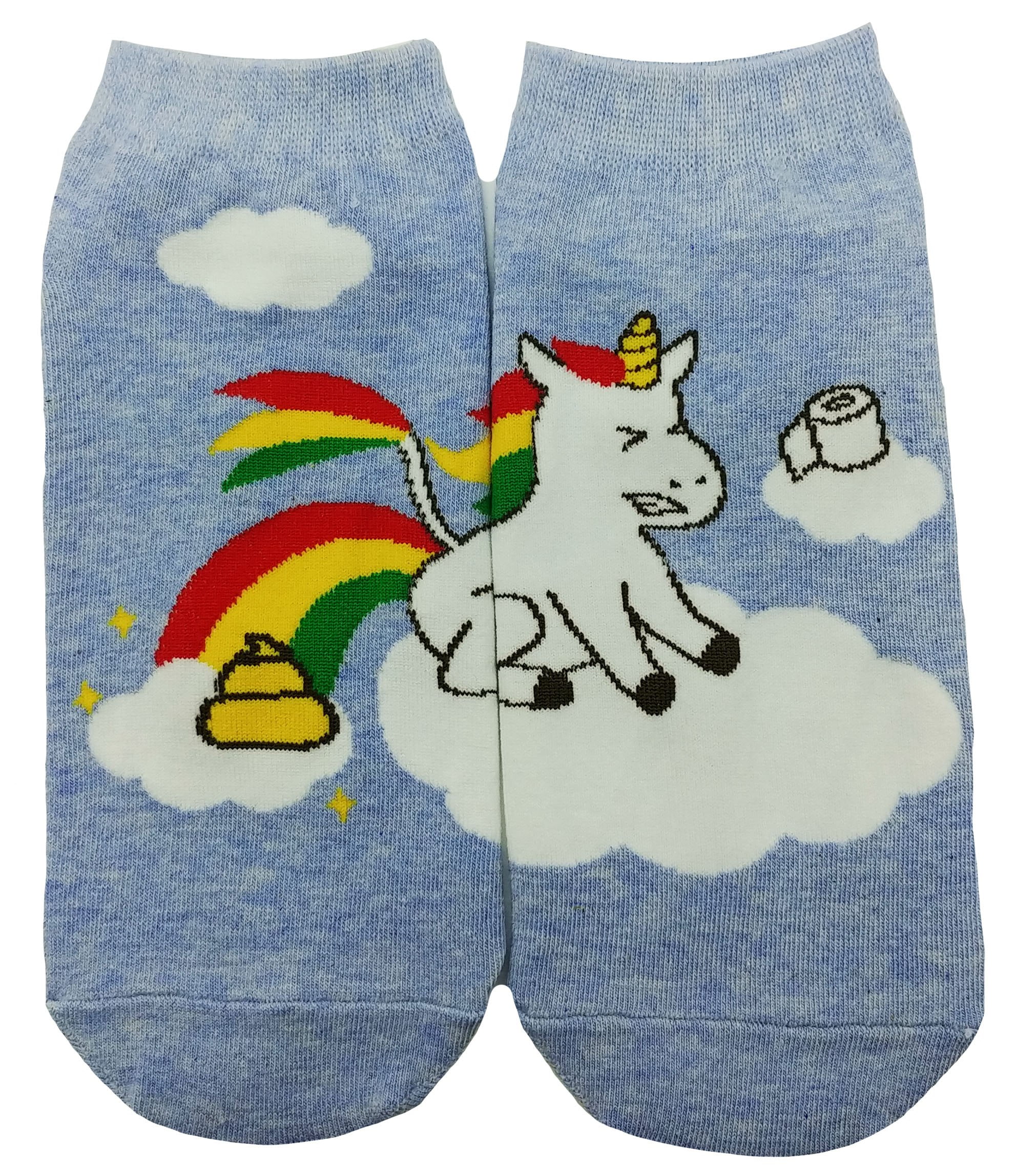 JJMax Women's Unicorn Rainbow Poop Socks - Walmart.com