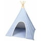 Precious Tails Ticking Stripe Canvas Pet Tee Pee - Walmart.com
