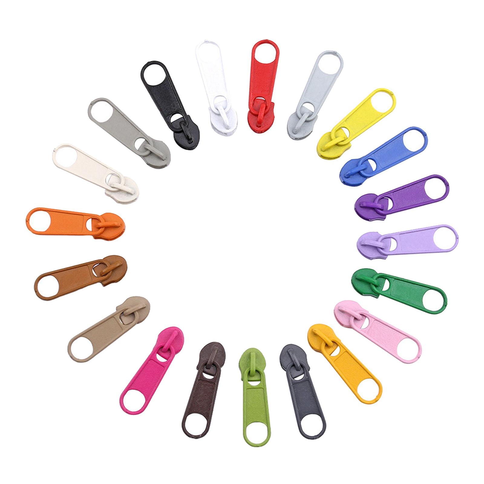 100 Pieces Replacement DIY Fixer Zipper Tags Repair for Luggage ...