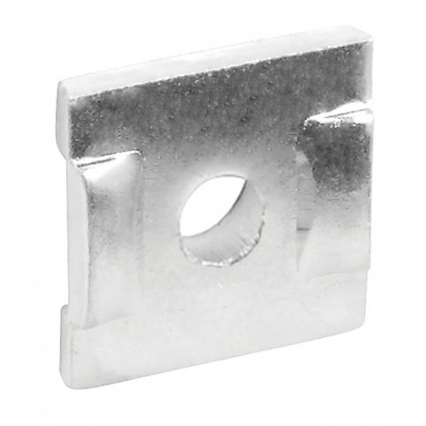 10 Pcs, 1-5/8 In. Notched Square Strut Washer, For 3/8 In. Bolt, Zinc ...