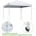 HomGarden 10x10 Ft Pop-Up Canopy Tent, Portable Outdoor Shade with ...