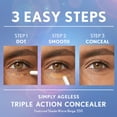 COVERGIRL Simply Ageless Triple Action Concealer, 350 Warm Beige, 0.24 ...