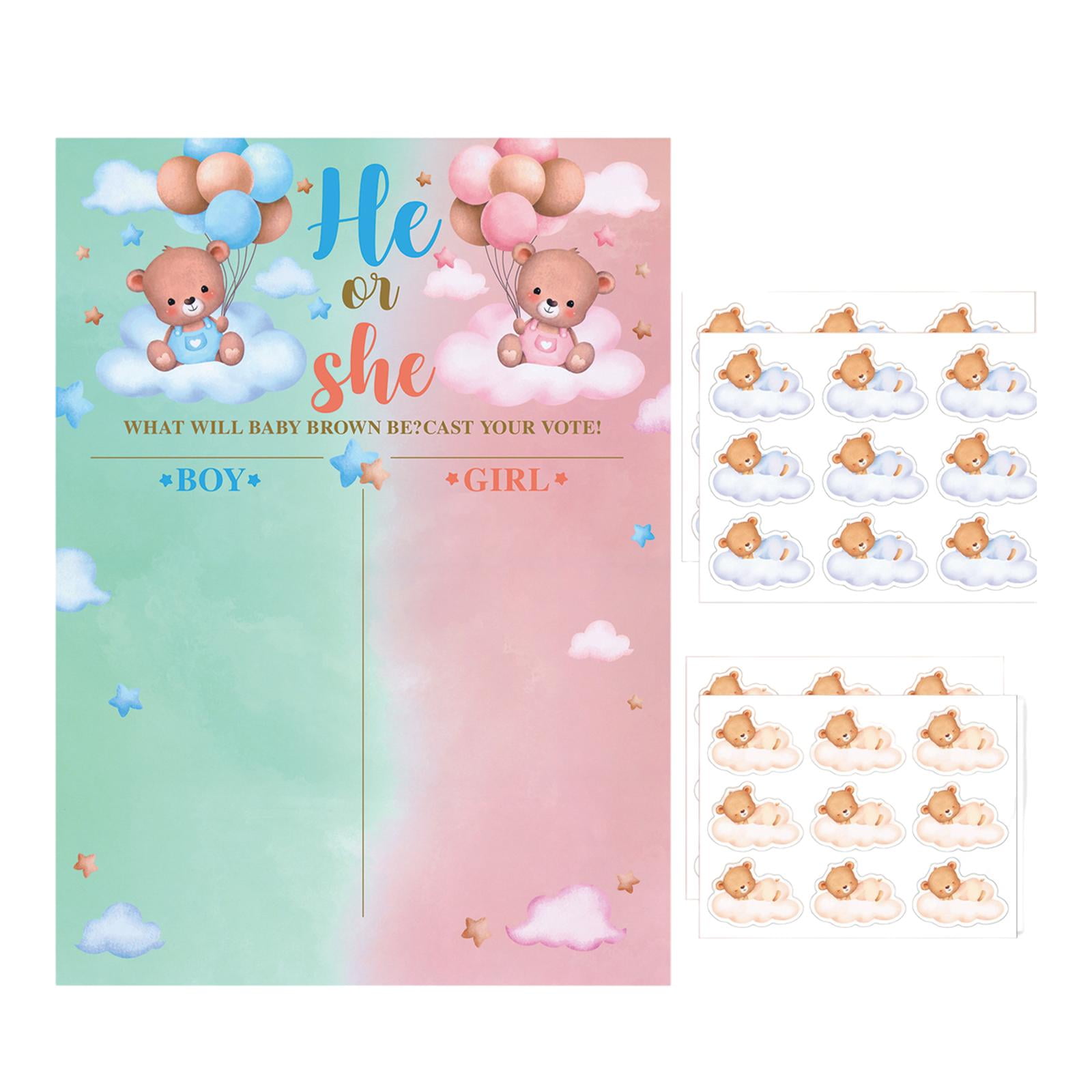 simhoa Baby Gender Reveal Board Birthday Supplies Gender Reveal Games ...