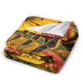 Bee Blanket Gift Cozy Soft Home Decor Nature Inspired Throw Blanket for ...