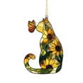 2026 New - Hanging Ornaments Cute Sunflower Cats And Butterflies ...
