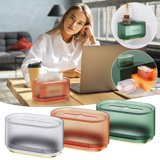 AnuirheiH Tissue Box Cover,Portable Tissue Box Holder for Home Office ...