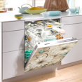 Blooming Large White Flowers Dishwasher Magnet Cover Reuseable ...