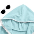 EnJoCho Kids Girl Swim Cover Up Hooded With Sunglasses Zip-Up Tie Dye ...