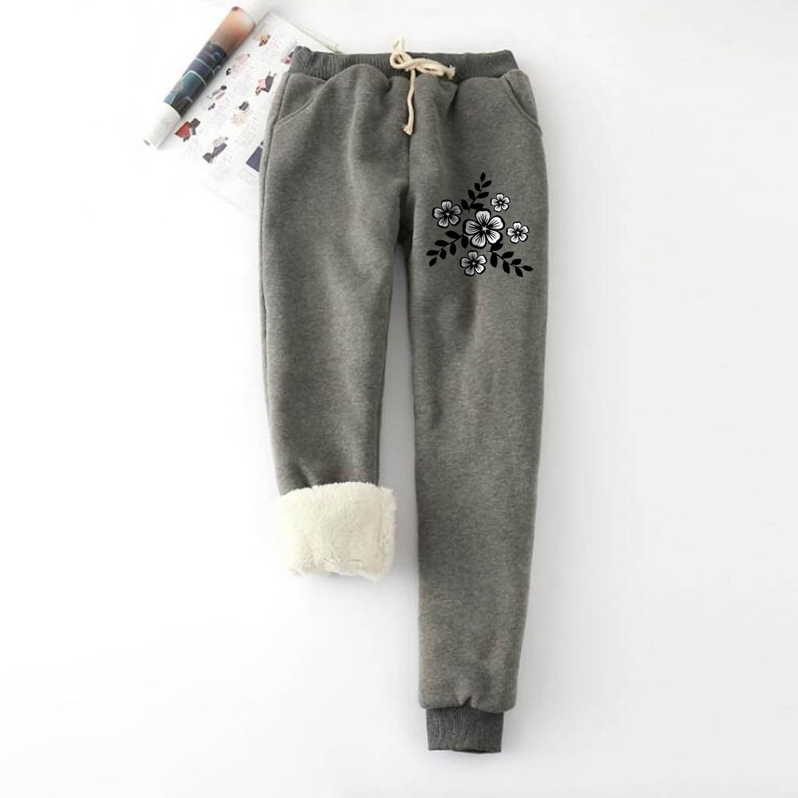 Click here for Qertyioot 2024 Women Winter Warm Fleece Pants Fash... prices