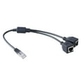 ROZYARD RJ45 Ethernet Splitter Adapter Cable J45 1 Male to 2 Female ...