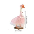 Pink Purple Goose Clothing for Porch Statue, Festive Shawl & Hat Outfit ...