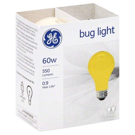 GE 60-Watt A19 Bug Light, 2-Pack - Walmart.com