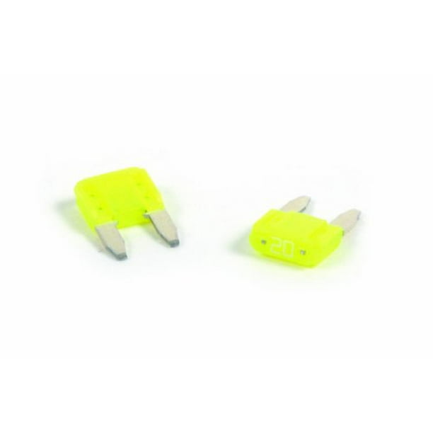 FUSE 20 AMP MINI BLADE YELLOW, 2 PACK, UL - Walmart.com - Walmart.com