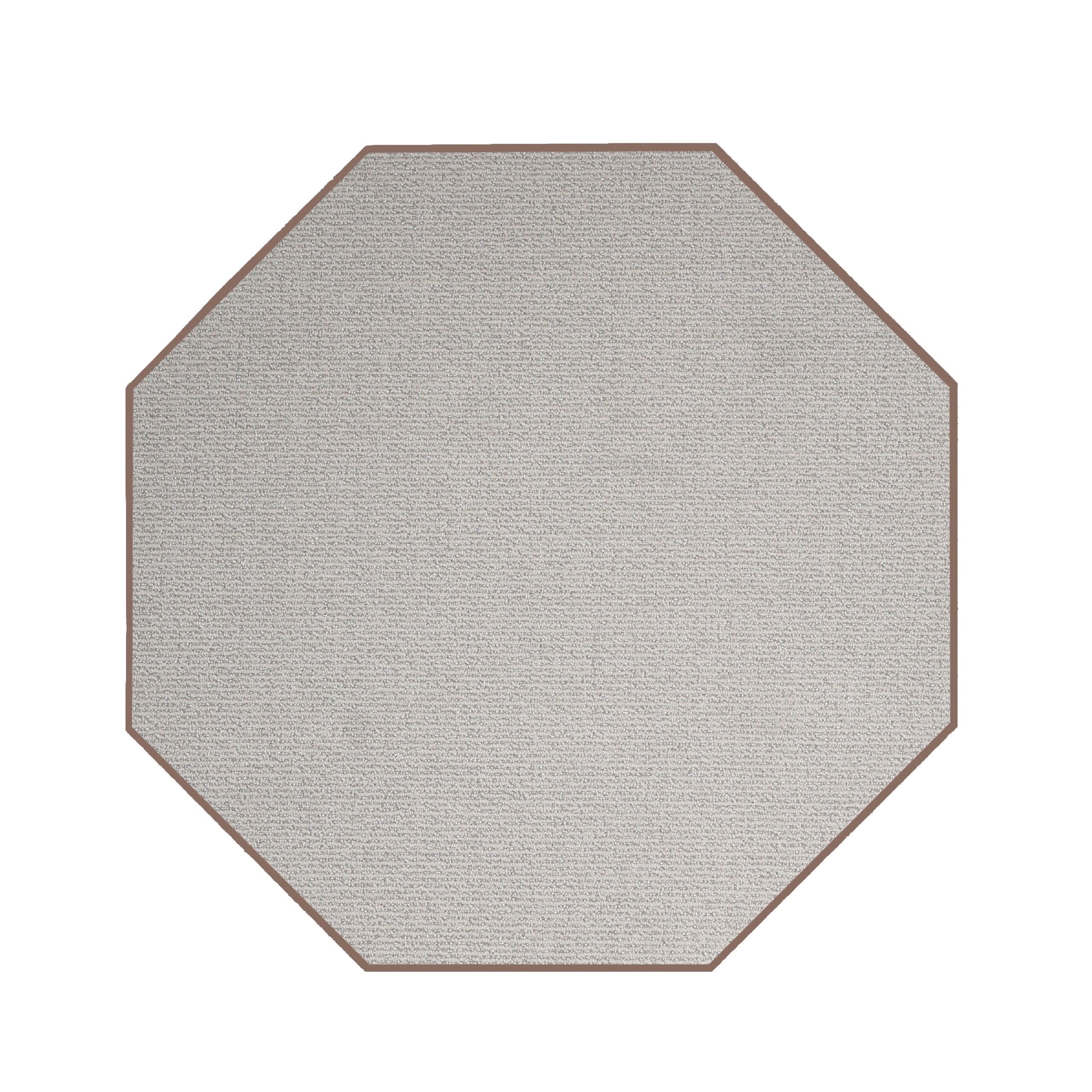 Furnish My Place Iconic Rug - 7 ft. Octagon, Beige, Custom Floor Rug ...