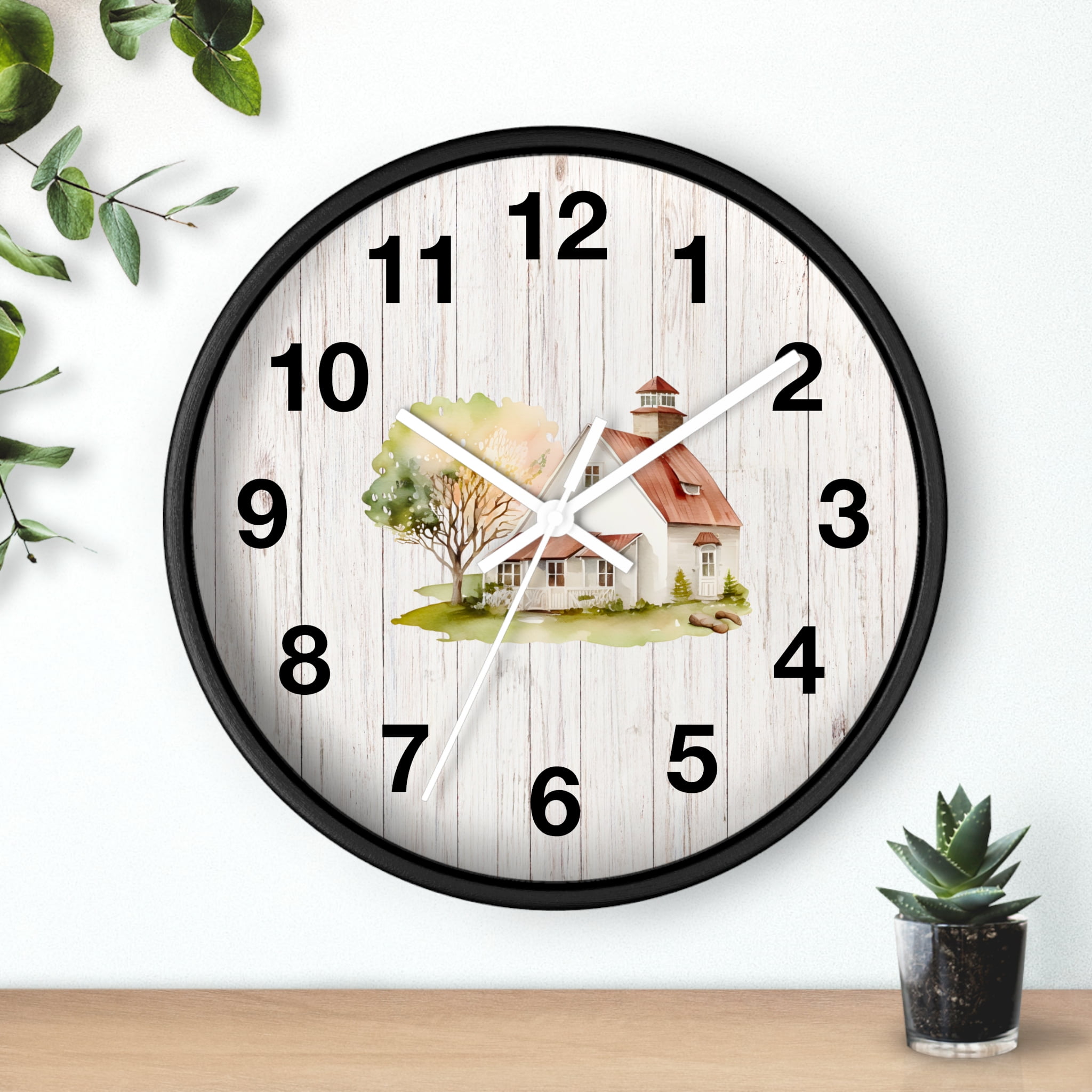 Farmhouse Wall Clock 10-inch Cottagecore Charm Home Decor Aesthetic ...