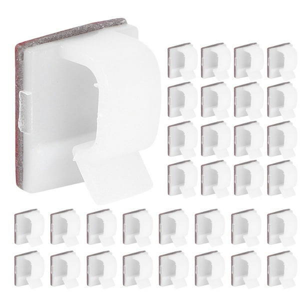120 clips autoadhesivos para fijar cables, soportes de pared para ...