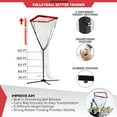 PowerNet Volleyball Setter Trainer Net, Adjustable Height, Indoor ...