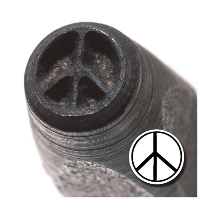 Peace Sign Punch Stamp For Blanks 1/5 Inch 5mm (1) - Walmart.com