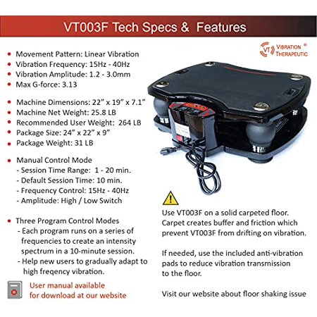 VT003F High Frequency Vibration Plate | 15-40Hz, 2 Amplitude Settings ...