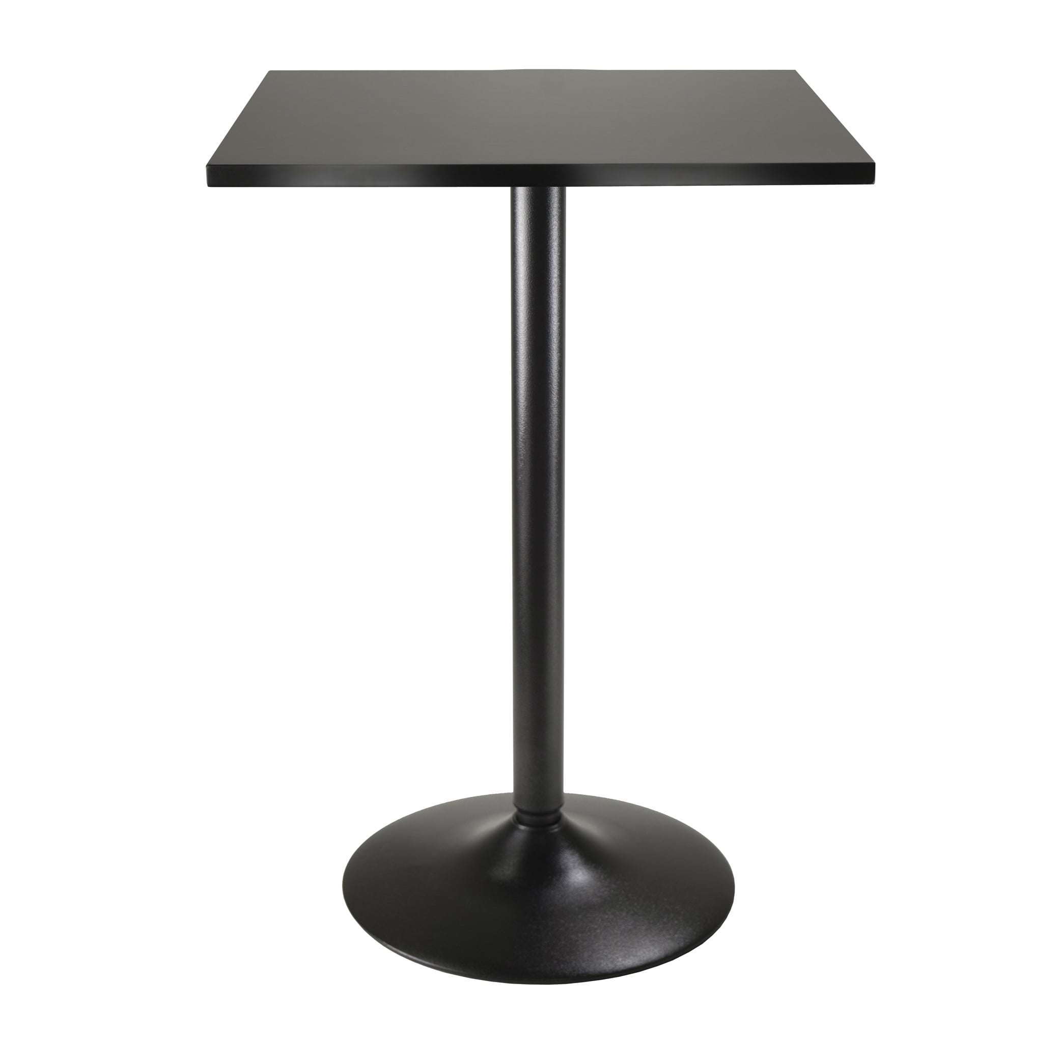 Winsome Wood Obsidian Square Dining Table, Black Finish - Walmart.com ...