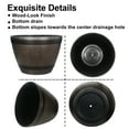 Gamexcel Whiskey Barrel Planter Pot Large - 20.5” x 14.5'' Weathered ...