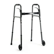 Zler Extra Wide Upright Walker - Stand Up Rollator Walker Supports Up ...
