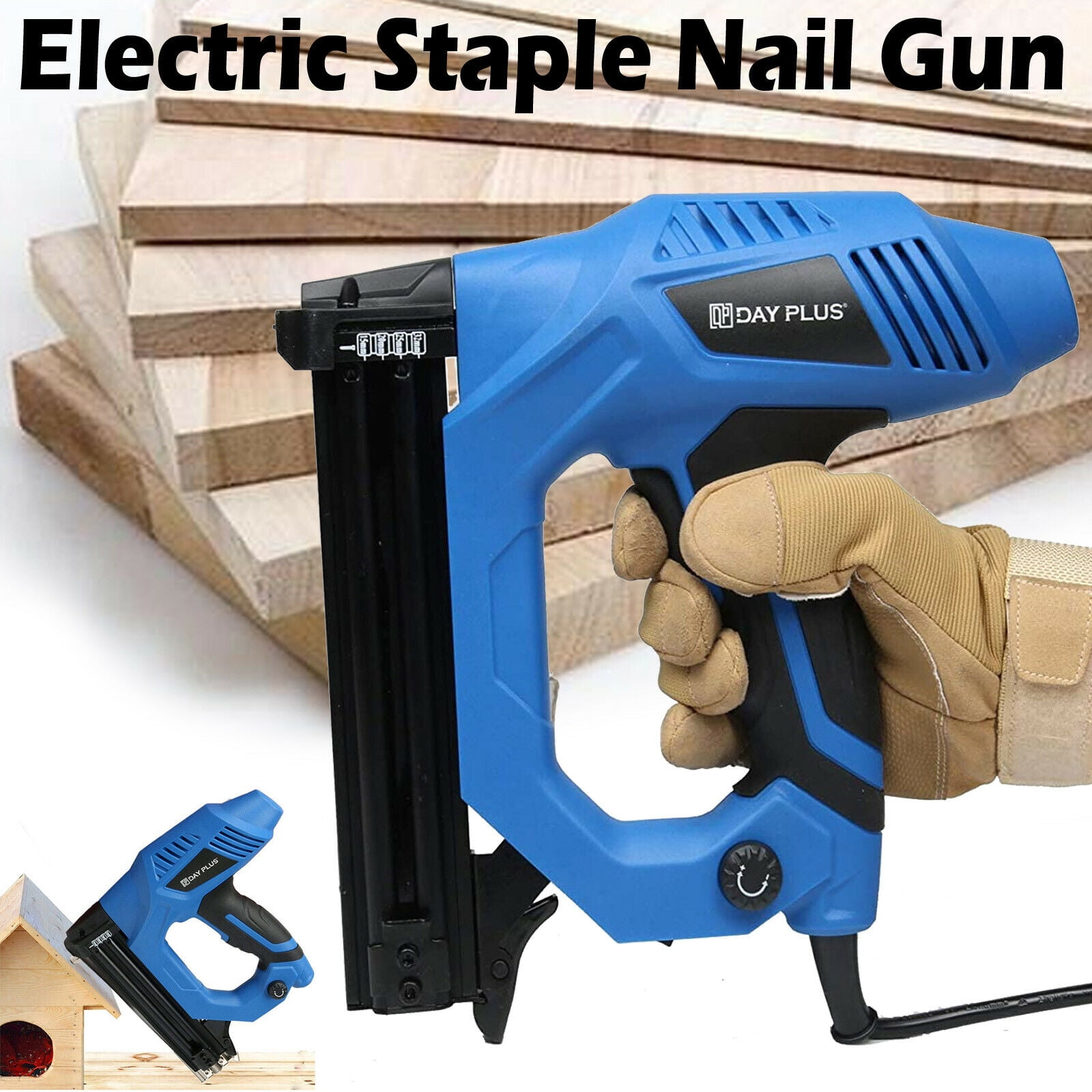 Dayplus Heavy Duty Staple Gun 2 in 1 Hand Stapler Tacker with ...