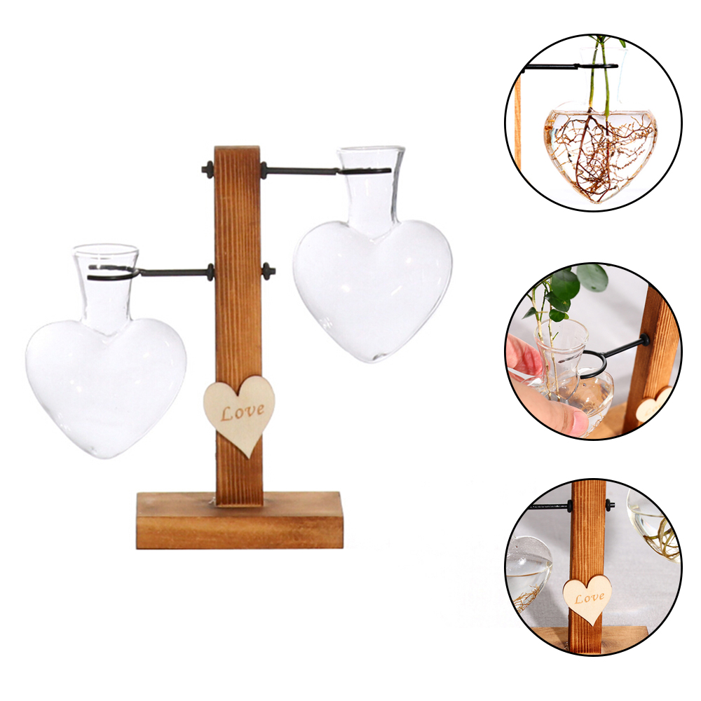 Home Décor Love Heart Flower Pot Hydroponic Vases Vases etna.com.pe