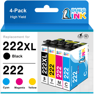 EPSON 222 Claria Ink High Capacity Black & Standard Color Cartridge ...