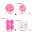 Halloween Skull Shape Silicone Mold Chocolate Candy Mold Cake Baking ...